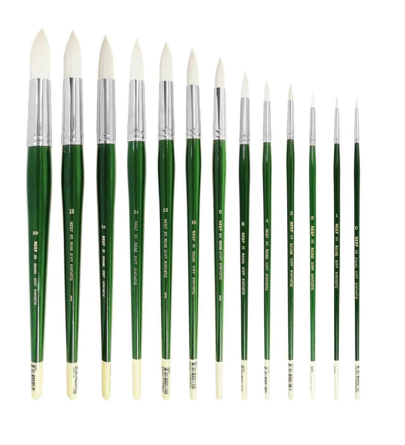 Neef 95 Round Stiff Synthetic Brush – ArtSmart Art Store & Picture Framing