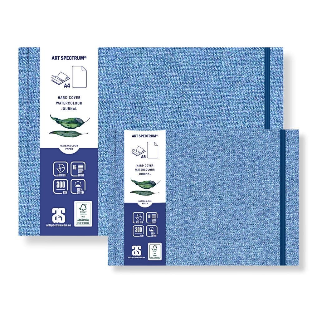 Art Spectrum Watercolour Journal Blue Linen Hard Cover – ArtSmart Art ...