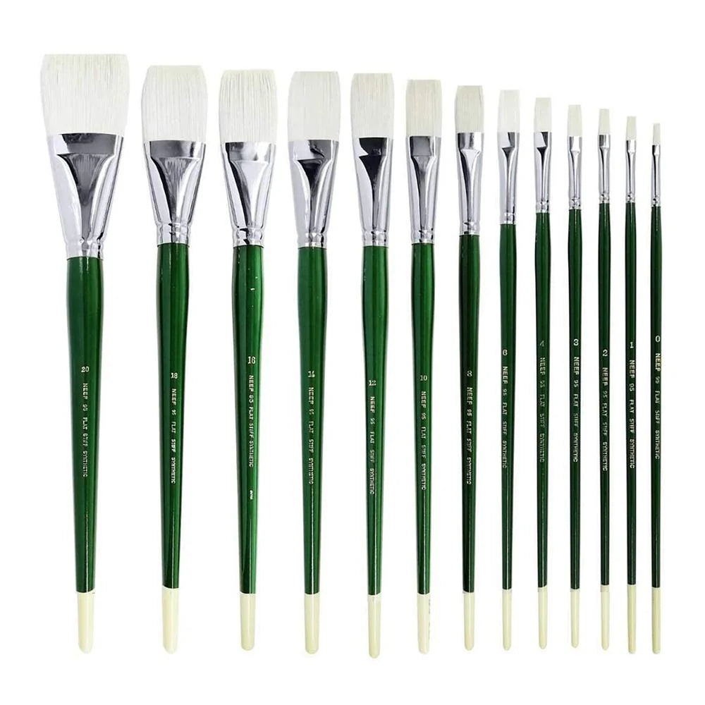Neef 95 Flat Stiff Synthetic Brush – ArtSmart Art Store & Picture Framing