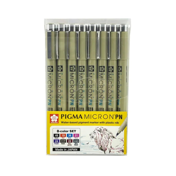 Sakura Pigma Micron Nib Colour Set of 8 – ArtSmart Art Store & Picture ...