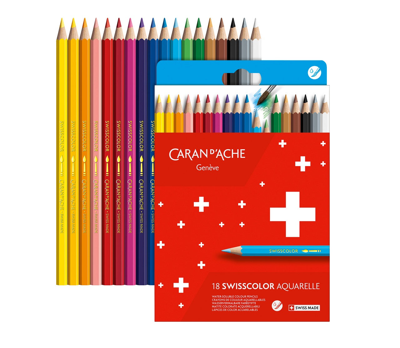 Swisscolor Aquarelle Colour Pencils Set 18 – ArtSmart Art Store ...