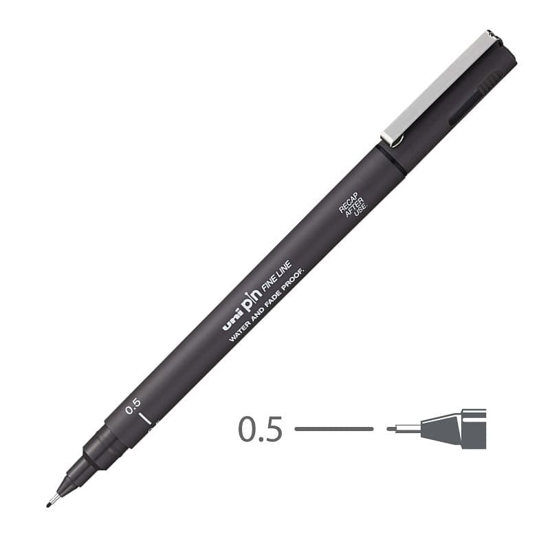 UniPin Fineline Pens 0.5mm – ArtSmart Art Store & Picture Framing