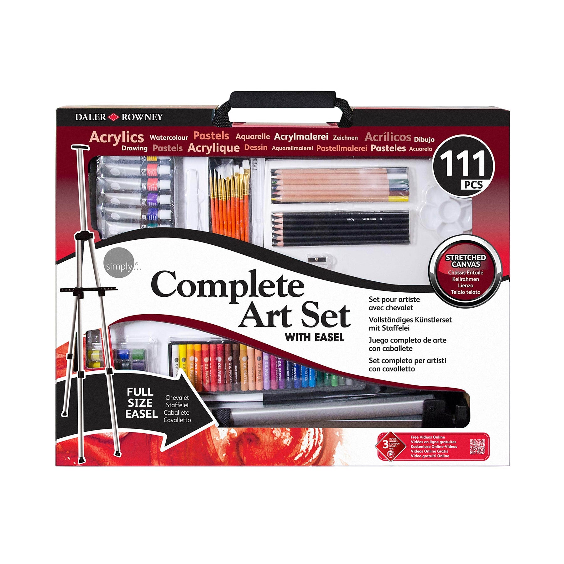 Complete Art Set With Easel from Daler Rowney – ArtSmart Art Store ...