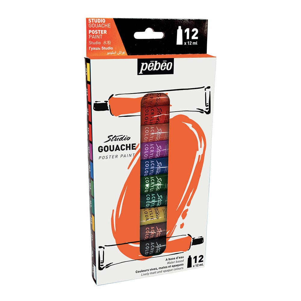 Studio Gouache Poster Paint 12ml Set of 12 – ArtSmart Art Store ...