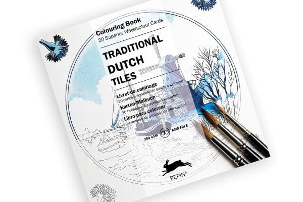 Card Colouring Book Traditional Dutch Tiles – ArtSmart Art Store ...